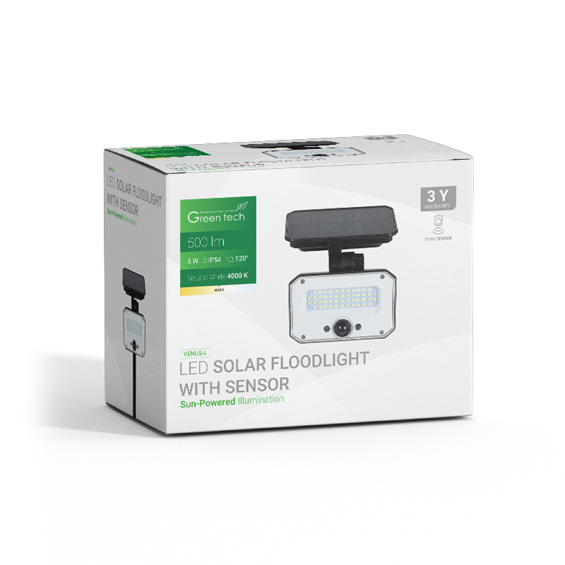 LED solarni reflektor Green Tech 5W, 4000K, IP65, 500 lm - flesh.ba ...